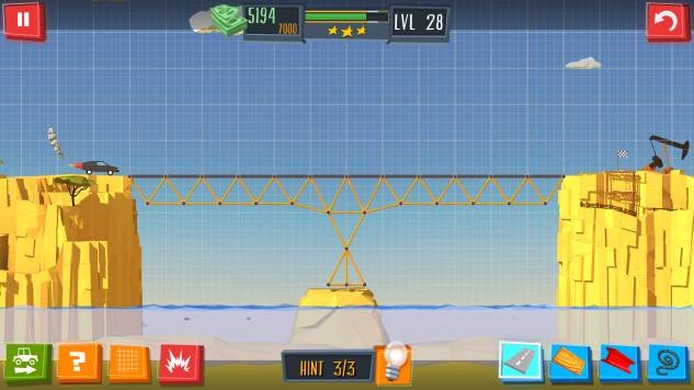 Build a Bridge Level 28 Bridge Building Answer/Hints » Puzzle Game Master